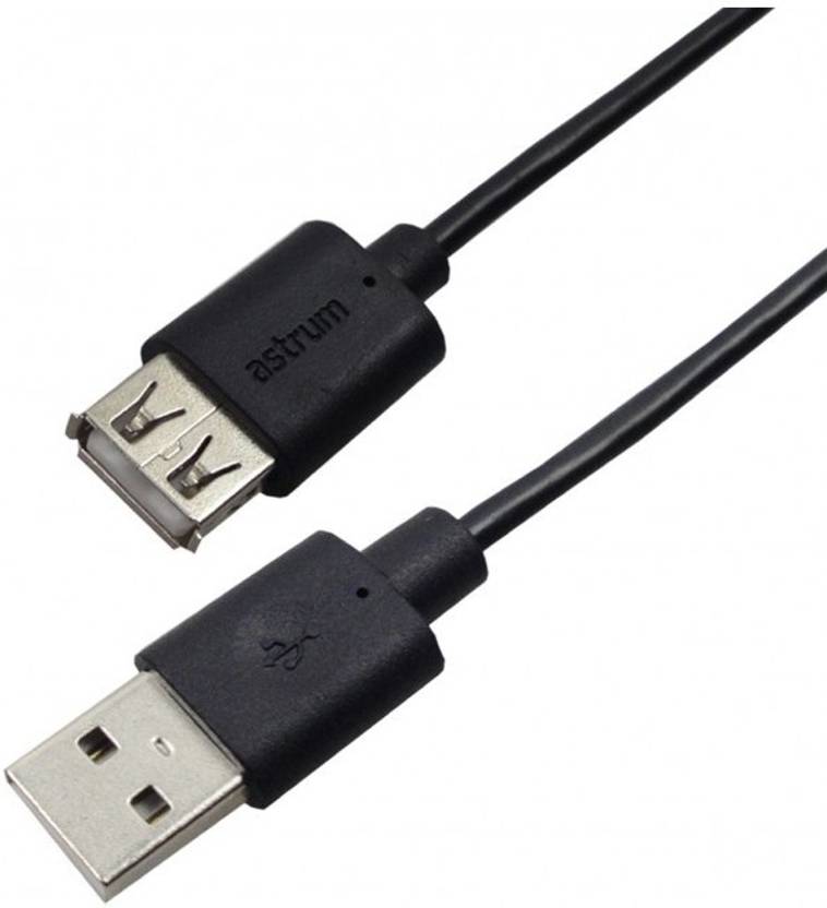 ASTRUM Micro USB Cable 5 m UE205 USB 2.0 Ext Cable Male to Female 5 Mtr ...