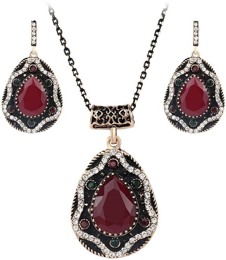 Shining Diva Alloy Multicolor Jewellery Set Price in India - Buy ...