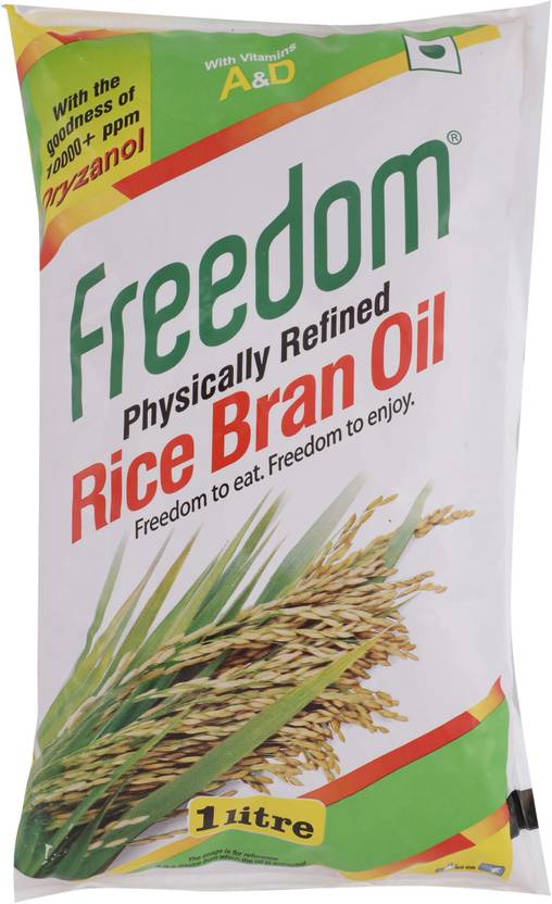 Freedom Physically Refined Rice Bran Oil Pouch Price in India - Buy Freedom Physically Refined ...
