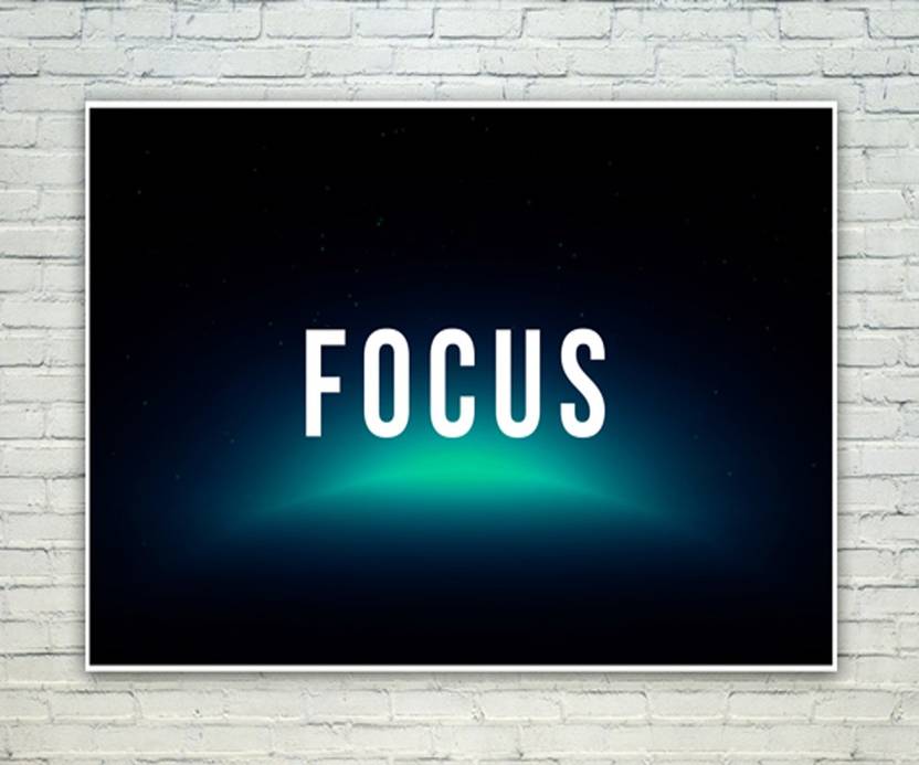 Posterskart FOCUS Motivational Poster Paper Print - Art & Paintings ...