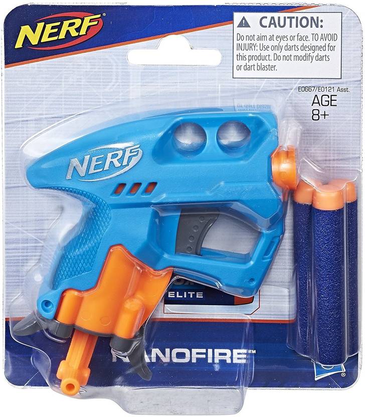 Nerf N-Strike Nano Fire, Blue Guns & Darts - N-Strike Nano Fire, Blue ...