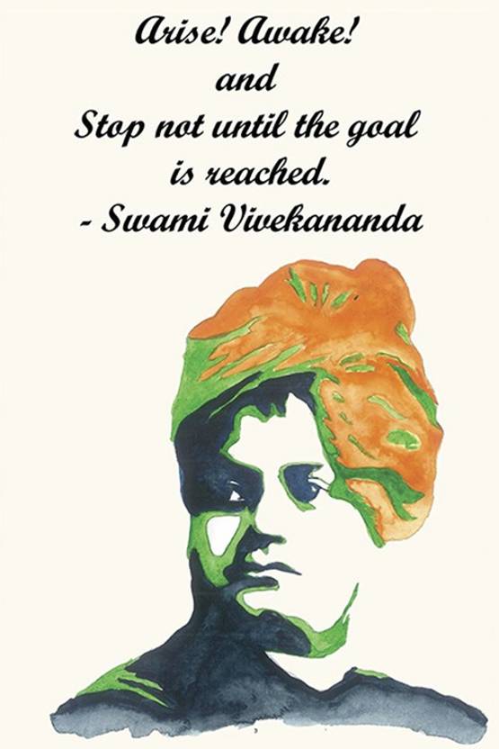 Wall Art - Arise Awake And Stop Not Until The Goal Is Reached By Swami ...