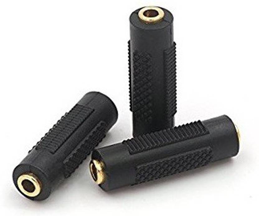 Techvik AUX Cable 0.01 m Pack Of 3 Stereo 3.5mm Aux Female To Female ...