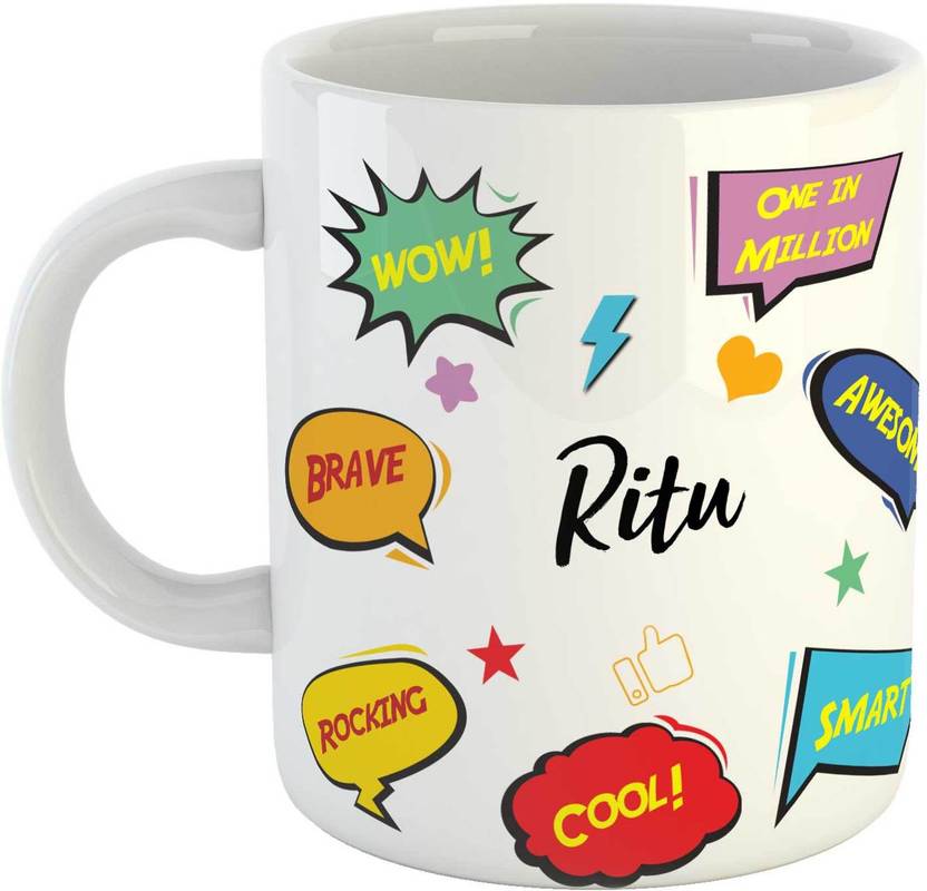 ARTBUG Ritu Name Ceramic Coffee Mug Price in India - Buy ARTBUG Ritu ...