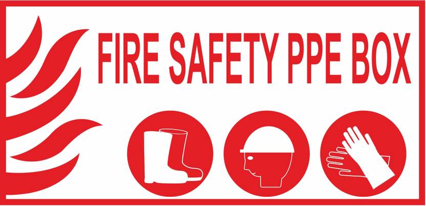 Safety World Fire Safety PPE Box-Rectro-6x12 Emergency Sign Price in ...