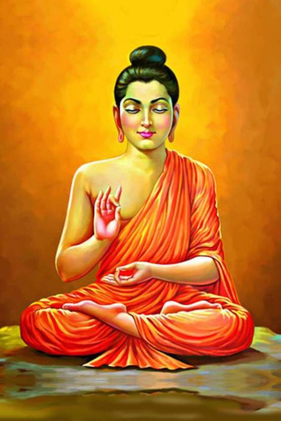 Buddha Paper Print Poster (Size -18 X 12 Inch) Paper Print - Religious ...