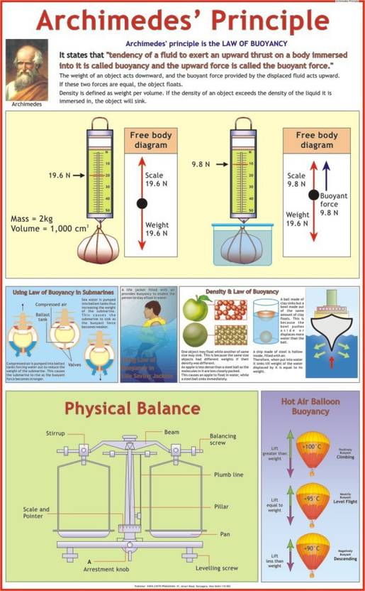 Archimedes Principle Paper Print - Educational posters in India - Buy ...
