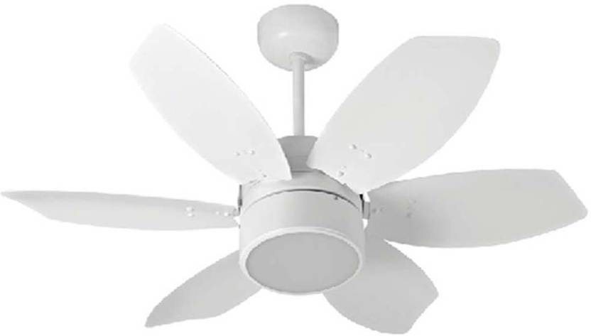 Relaxo 32" Whirl Designer LED Fan with Remote White 600 mm 6 Blade ...