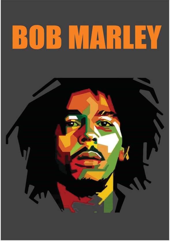 'Bob Marley'' Digitally Printed Paper Wall Poster - [Size- 12x18 inch ...