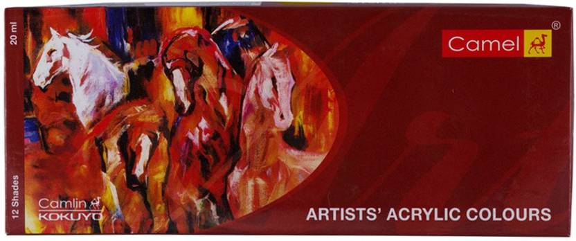 Flipkart.com | Camlin Artist Acrylic Color Box 20 ML 12 Shades ...