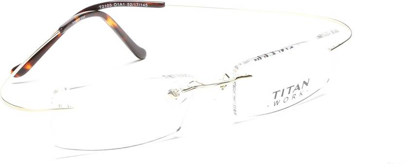 Titan Rimless Rectangle Frame Price in India - Buy Titan Rimless ...