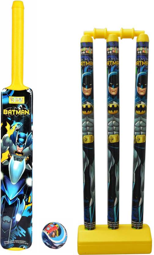 BATMAN Batman Jumbo Family Cricket Set with Tennis Ball Cricket Kit ...