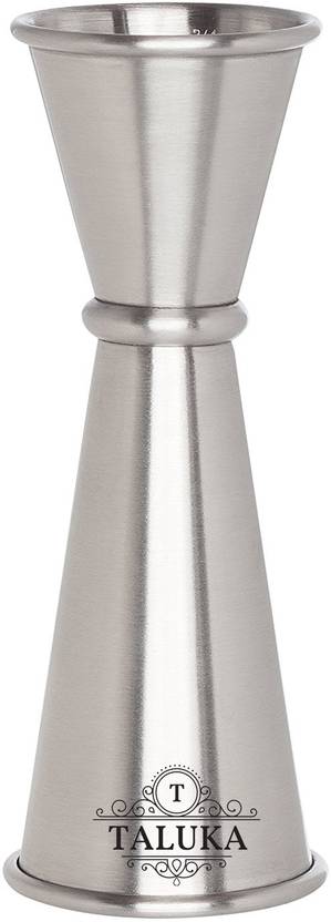 TALUKA Steel Double Side Peg Measure & Cocktail Shaker Vodka Drink ...
