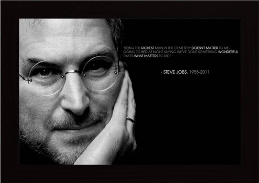 Posterskart Steve Jobs Motivational Quote Framed Poster Paper Print ...