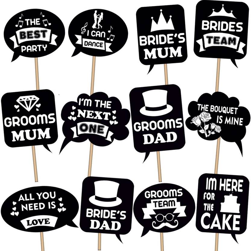 Party Propz Bride To Be / Groom To Be / Bachelorette Photo booth (Set ...