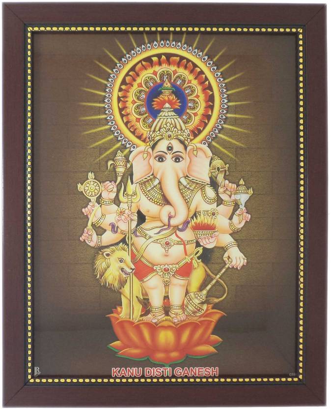 R S Exports Lord Kanu Disti Ganesh Photo Frame ( 32.5 cm x 26.5 cm x 1. ...