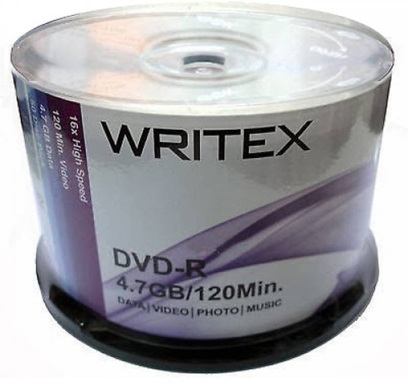 Writex DVD Recordable SPINDLE BOX 4.7 GB - Writex : Flipkart.com