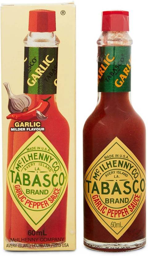 Tabasco Garlic Pepper Sauce Mild Flavor - 60ml Sauce Price in India ...