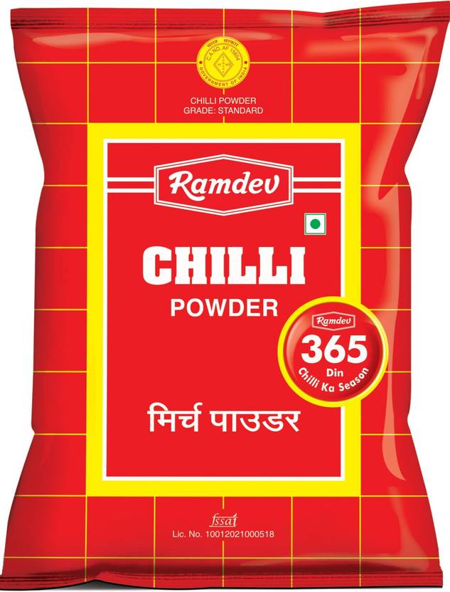 Ramdev Chilli Powder 500 GM pack of 4 Price in India - Buy Ramdev ...