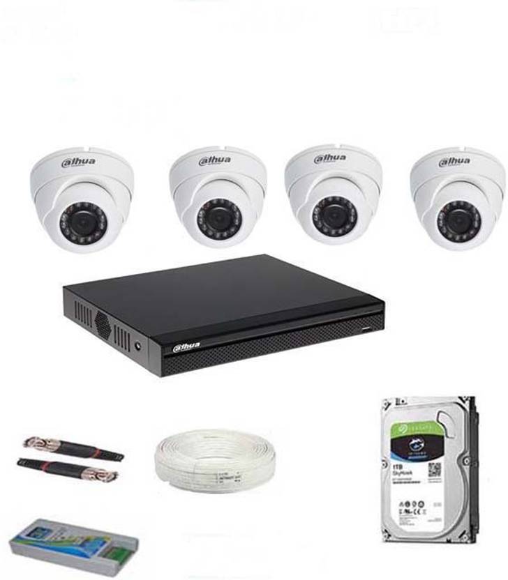 DAHUA FULL HD 2MP CAMERAS COMBO KIT 4CH HD DVR+ 4 DOME CAMERAS+1TB HARD ...