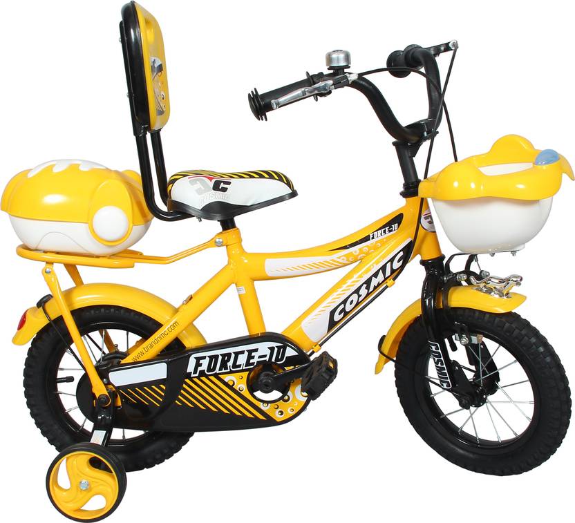 COSMIC FORCE-10 KIDS BICYCLE 12-INCH YELLOW/WHITE 12 T Recreation Cycle ...