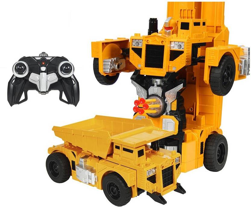 IndusBay 1:14 Scale RC Infrared Remote control Transformer Dump Truck 2 ...