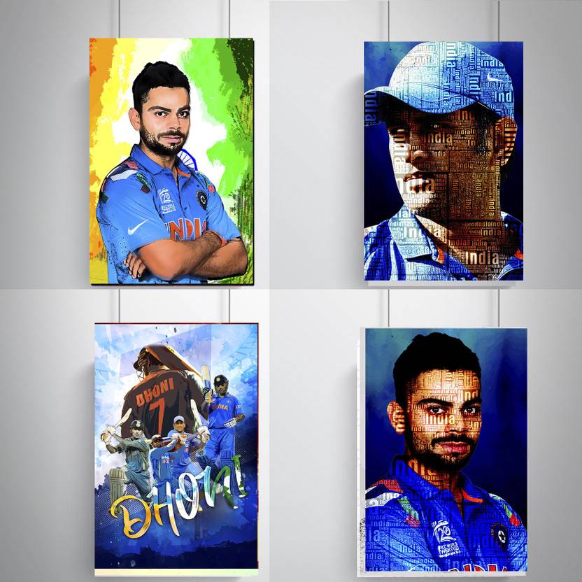 Cool, Trendy, Quirky Posters , Virat Kohli Oil Painting India design ...