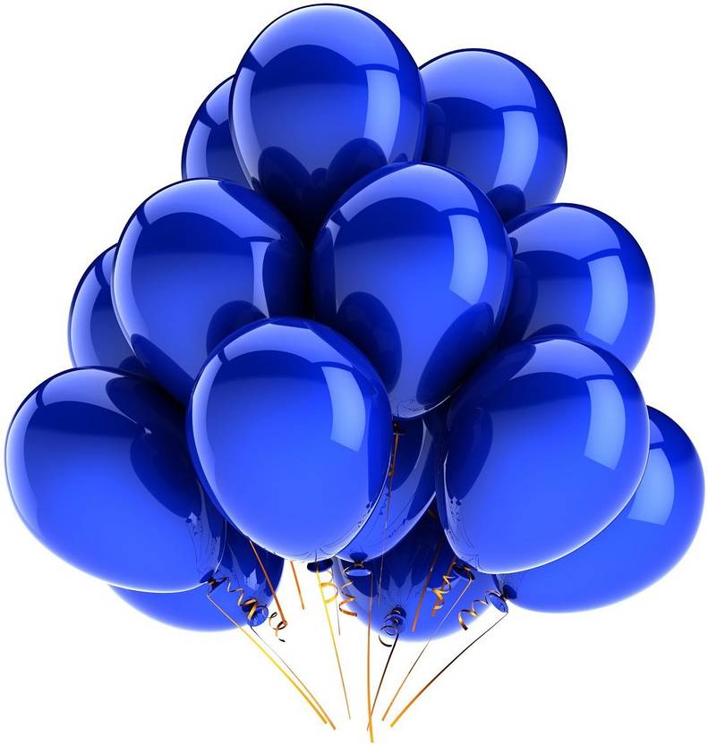 Flipkart.com | Kala Decorators Solid Round Dark Blue Balloon - Balloon