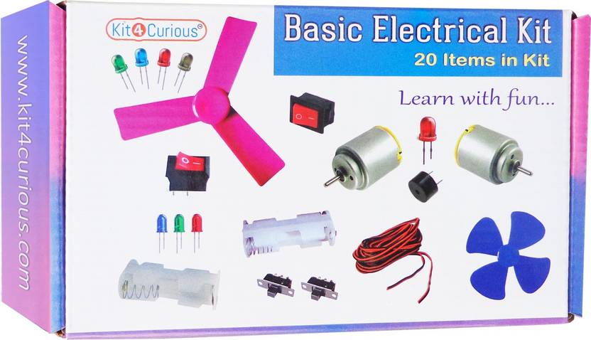Kit4Curious Basic electrical experiment kit 20 items Price in India ...