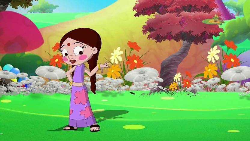 Chutki of Chota Bheem Cartoon Vinyl Poster Paper Print - Animation ...