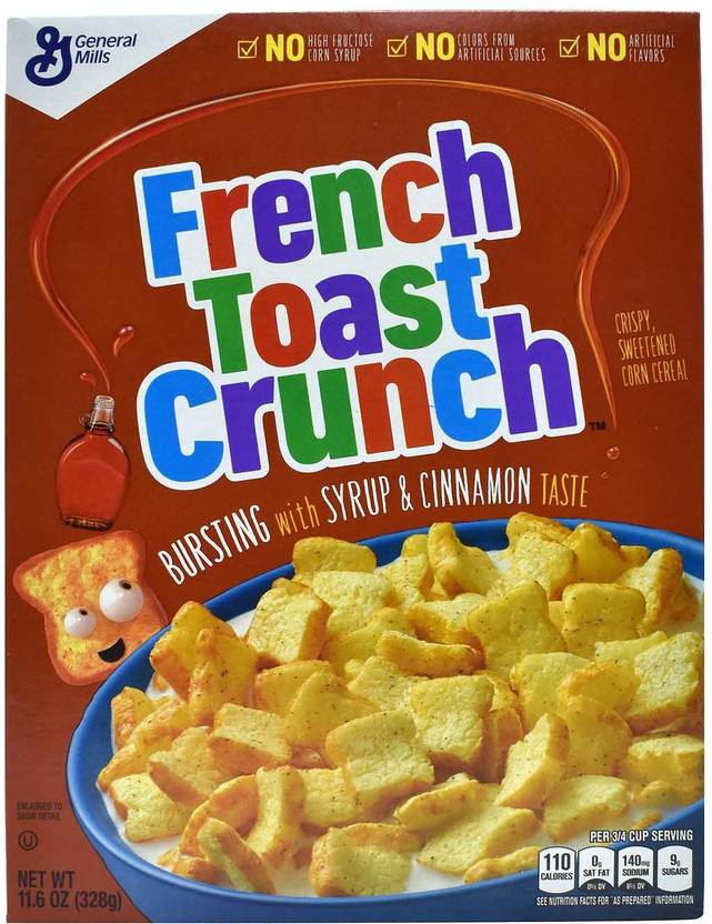 General Mills French Toast Crunch, Syrup & Cinnamon - 328g (11.6oz) Box ...