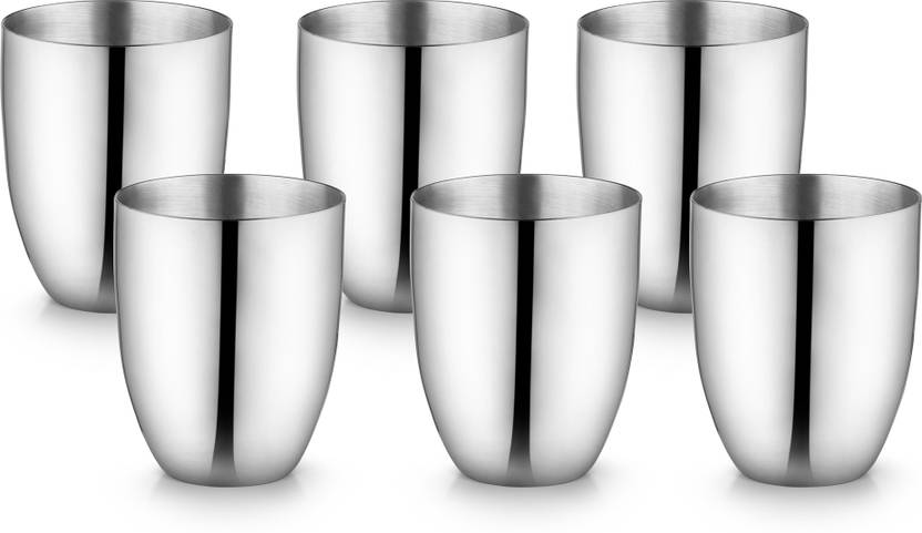 Ideale (Pack of 6) Stainless Steel Tableware Drinkware Tumbler Drinking ...