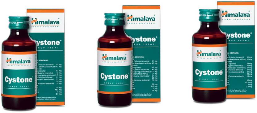 Himalaya Herbals cystone syrup- for kidney stones and lithotriptic 100 ...