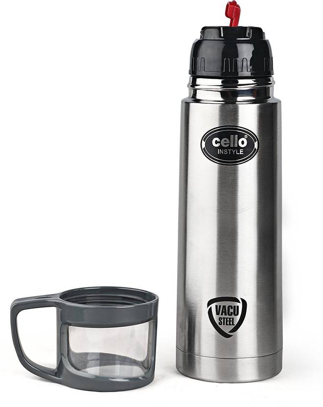 cello Presents 100% stainless steel flask series Instyle-750ML-silver ...