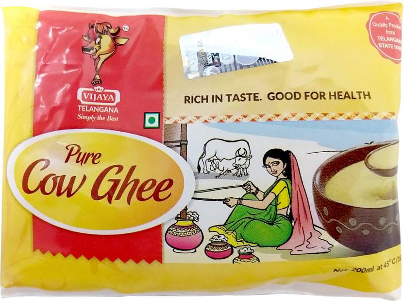 VIJAYA Pure Cow Ghee 200 ml Pouch Price in India - Buy VIJAYA Pure Cow ...