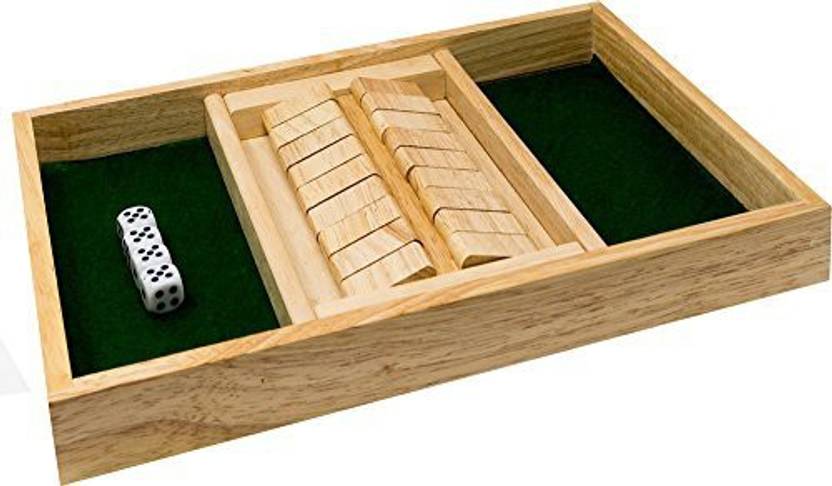 Brimtoy Shut The Box 2 Player - Wooden, 34Cm. Party & Fun Games Board ...