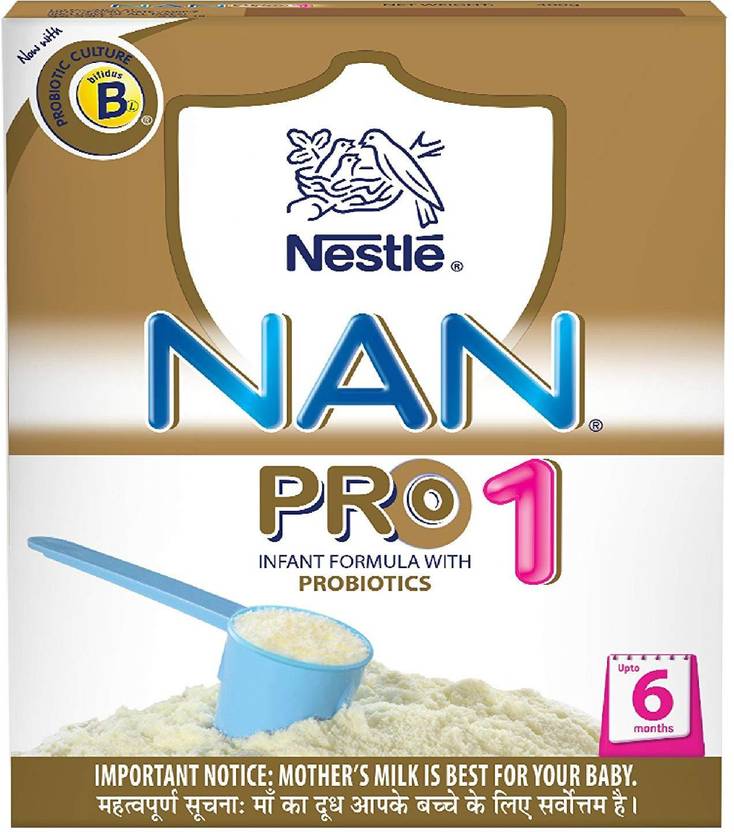 NESTLE Nan Pro 1 Starter Infant Formula with Probiotics, Upto 6 months ...