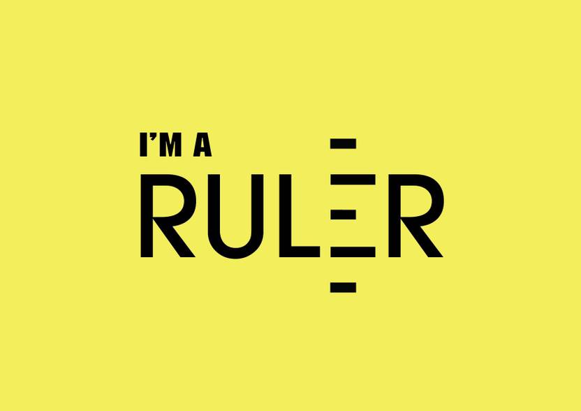 Minimal Design I am a Ruler Motivational Quote Poster for boys, college ...