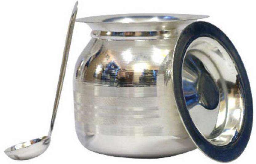 upalabdh Stainless Steel Ghee Pot Ghee Container - 200 ml Steel Grocery ...