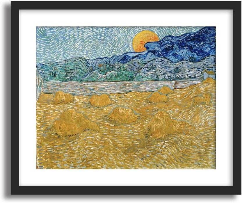 ArtCentral Evening Landscape with Rising Moon, 1889 By Vincent Van Gogh ...