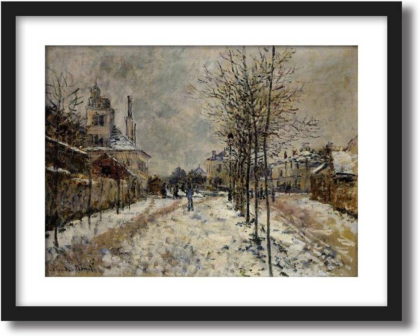 ArtCentral Snow Effect, The Boulevard de Pontoise at Argenteuil, 1875 ... ArtCentral Snow Effect, The Boulevard de Pontoise at Argenteuil, 1875 ...