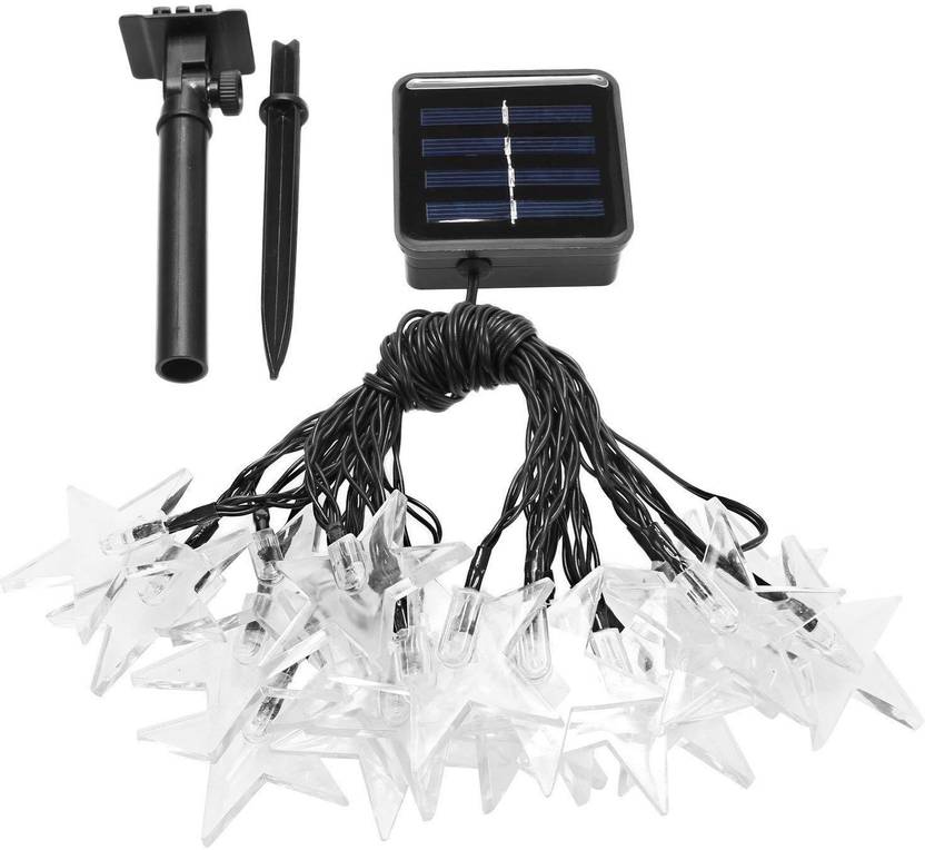 Shrih 20ft 30 LED Water-Resistant Solar String Lights Solar Light Set ... Shrih 20ft 30 LED Water-Resistant Solar String Lights Solar Light Set ...