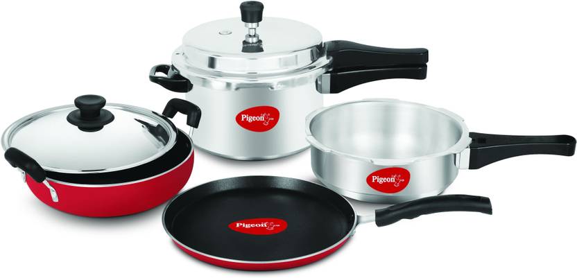 Pigeon Cookware Set Price in India - Buy Pigeon Cookware Set online at ...