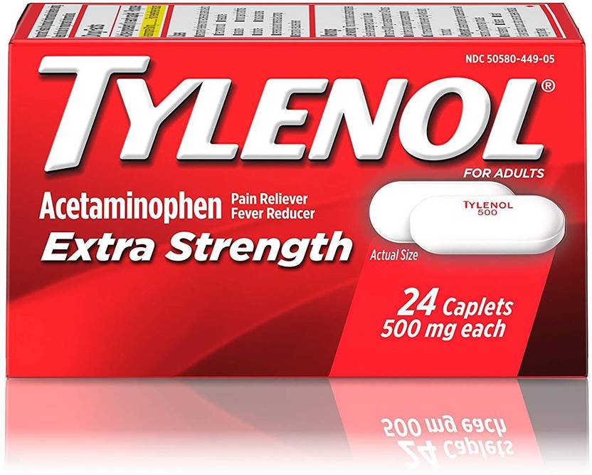 Tylenol Extra Strength Caplets, 500 Mg, 24 Count Capsules - Buy Baby ...