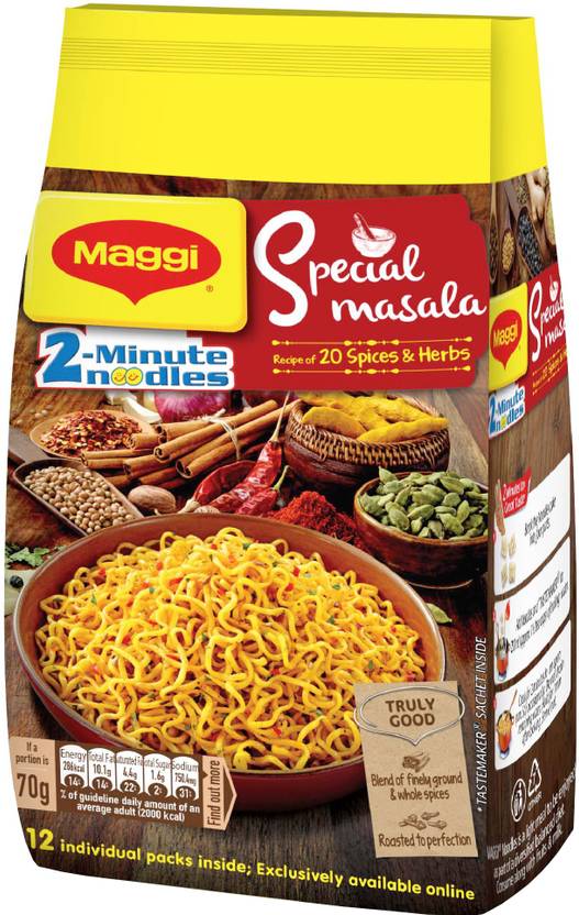 Maggi 2-Minute Special Masala Instant Noodles 840 g (Vegetarian, Pack ...