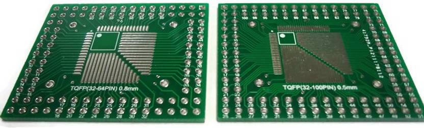 GENERIC QFP/TQFP/LQFP TQFP32/TQFP44/TQFP64 /TQFP80 /TQFP100 adapter PCB ...