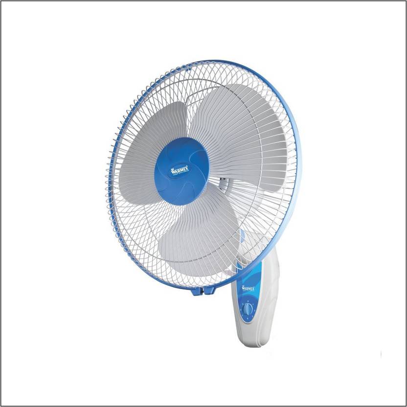 WARMEX Wall Fan - 3 Speed WF-03 (White & Blue) 400 mm 3 Blade Wall Fan ...
