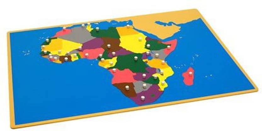 Kid Advance Montessori Puzzle Map of Africa with Control Maps ...