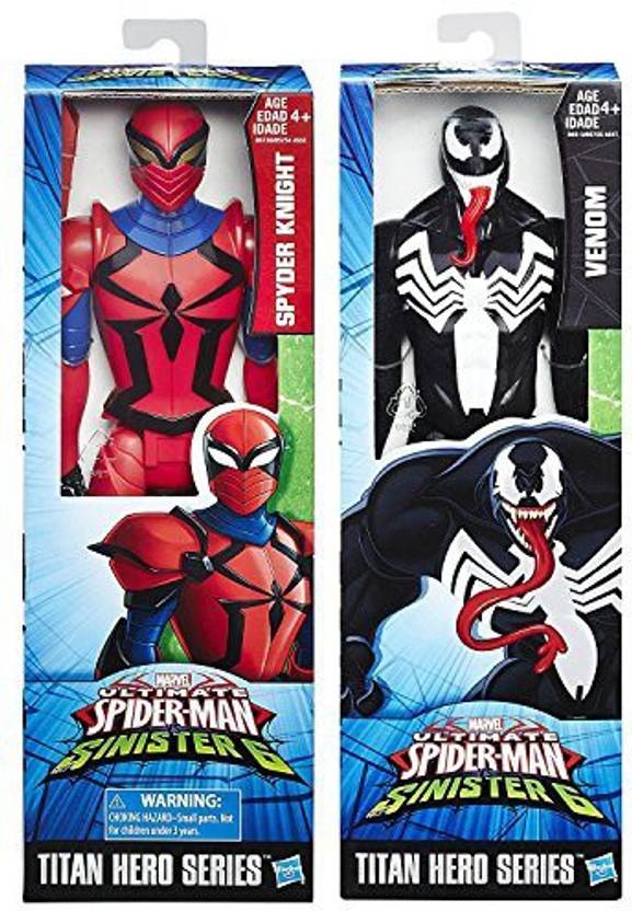 Titans Marvel Titan Hero Series Ultimate Spider-Man Spyder Knight Vs ...