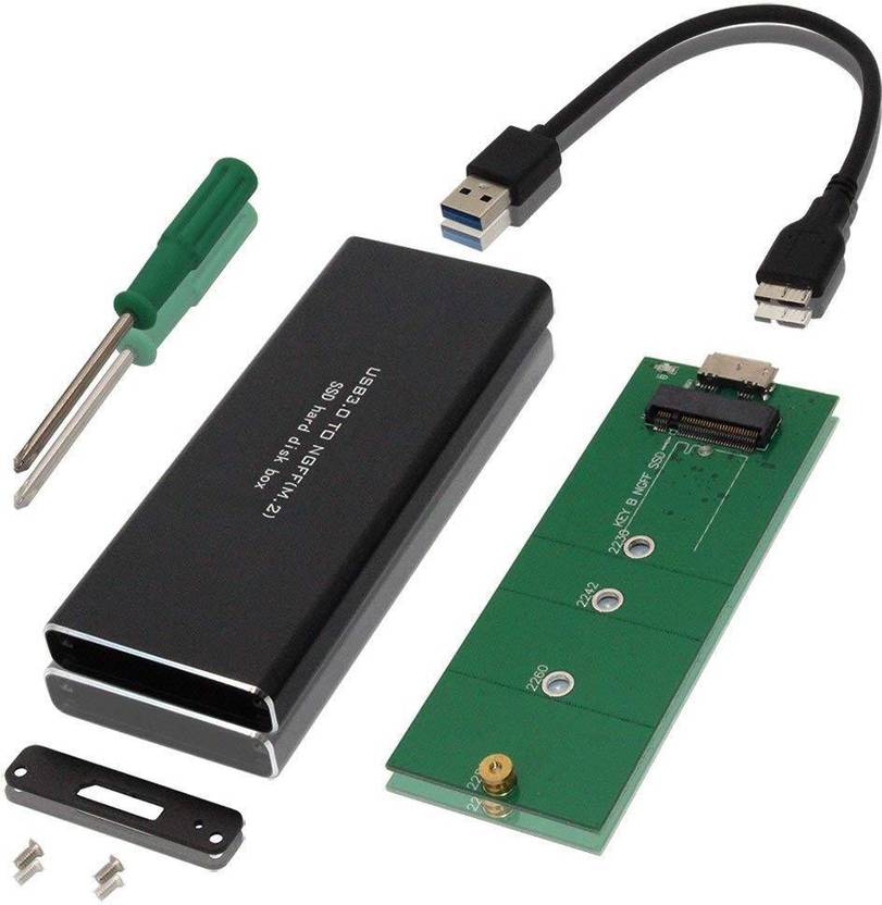 DazzelOn M2 CASE 4 M.2 NGFF Portable SSD Enclosure USB3.0 Case, SATA ...